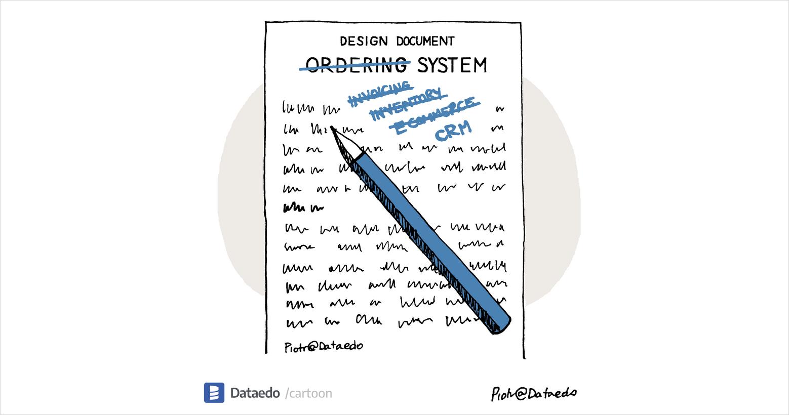 Changing requirements – Dataedo Data Cartoon