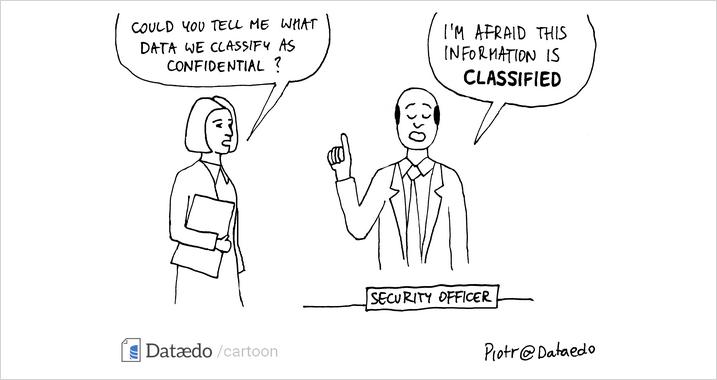 Classified Information – Dataedo Data Cartoon