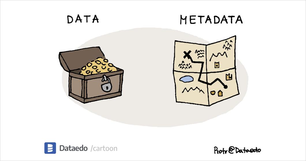 Data vs Metadata #2 – Dataedo Data Cartoon