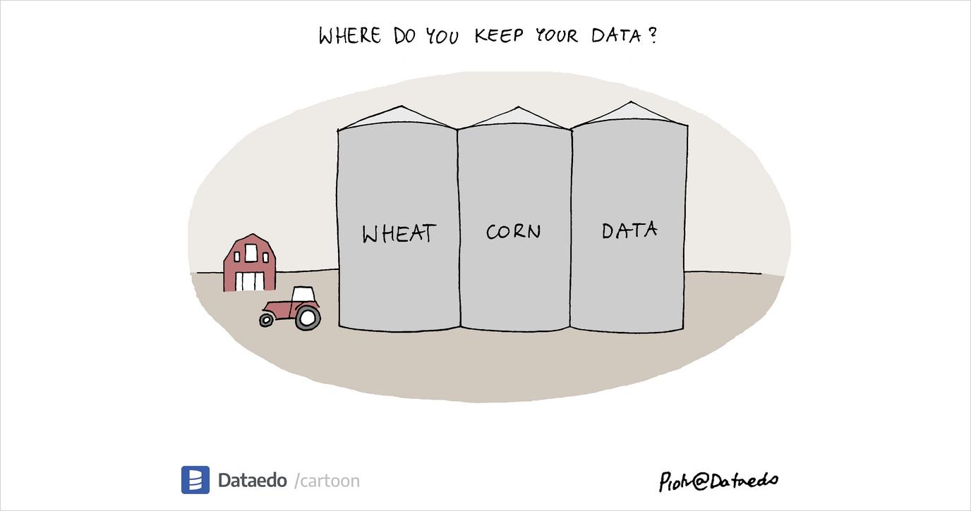 Where do you keep your data? – Dataedo Data Cartoon