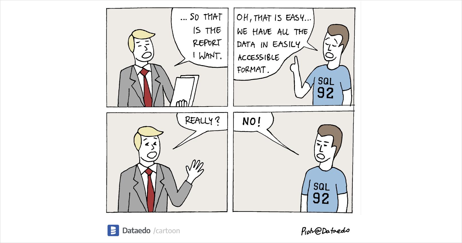 We Have All the Data – Dataedo Data Cartoon