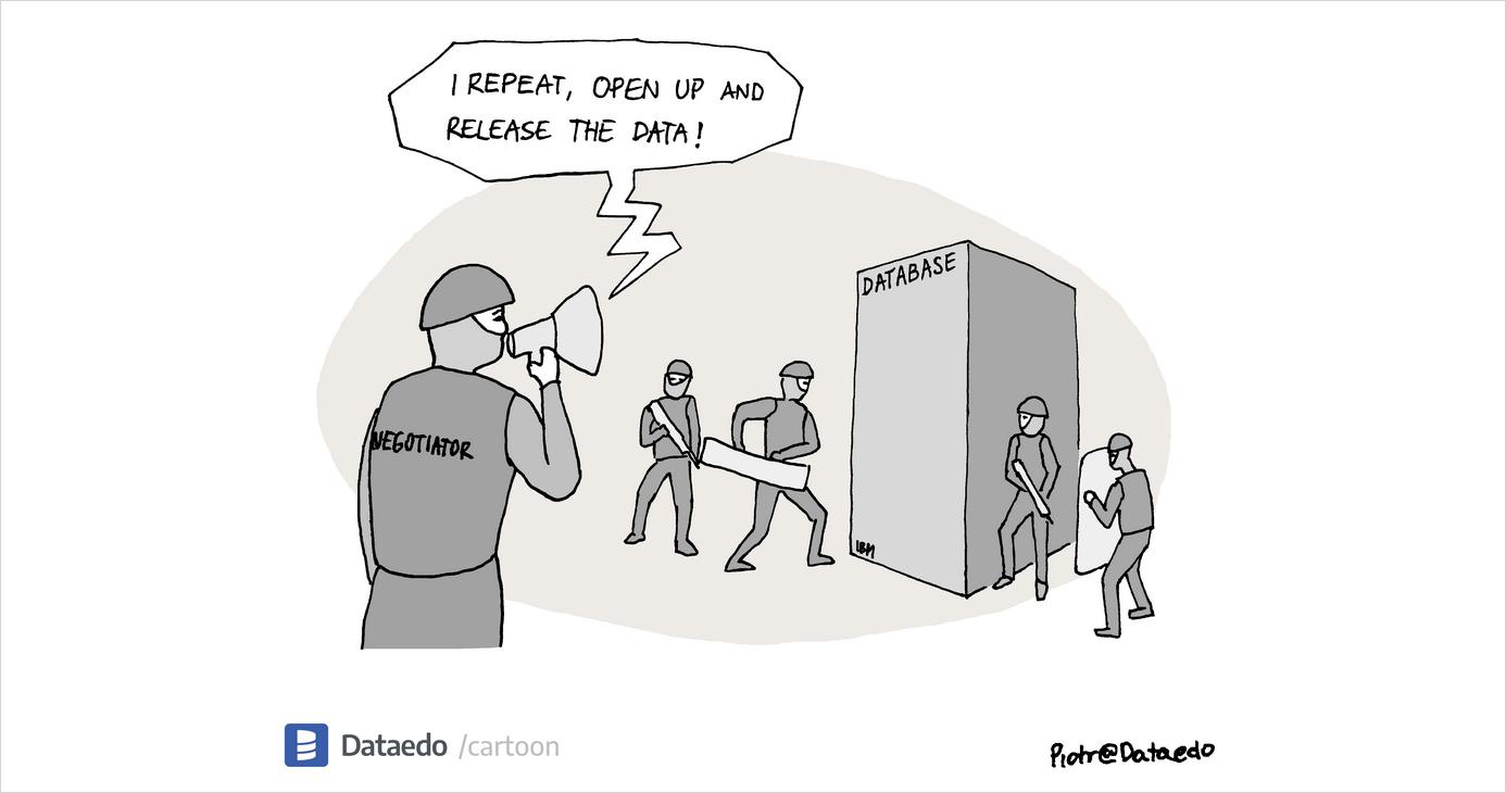 Release the data! – Dataedo Data Cartoon
