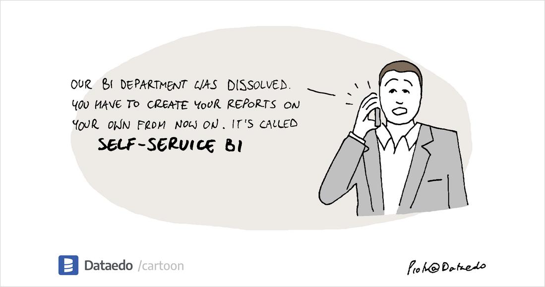 Self-Service BI – Dataedo Data Cartoon