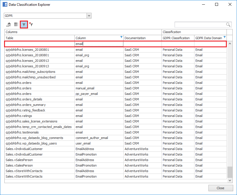 Data Classification Explorer Dataedo Documentation